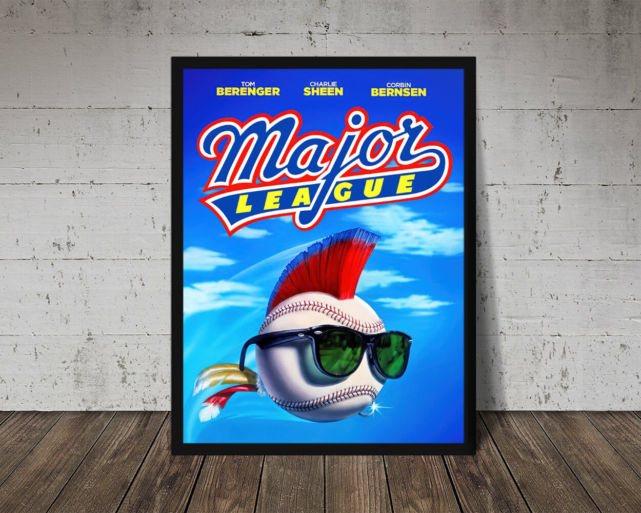 MAJOR LEAGUE MOVIE Poster Vintage Baseball Poster Retro - Etsy