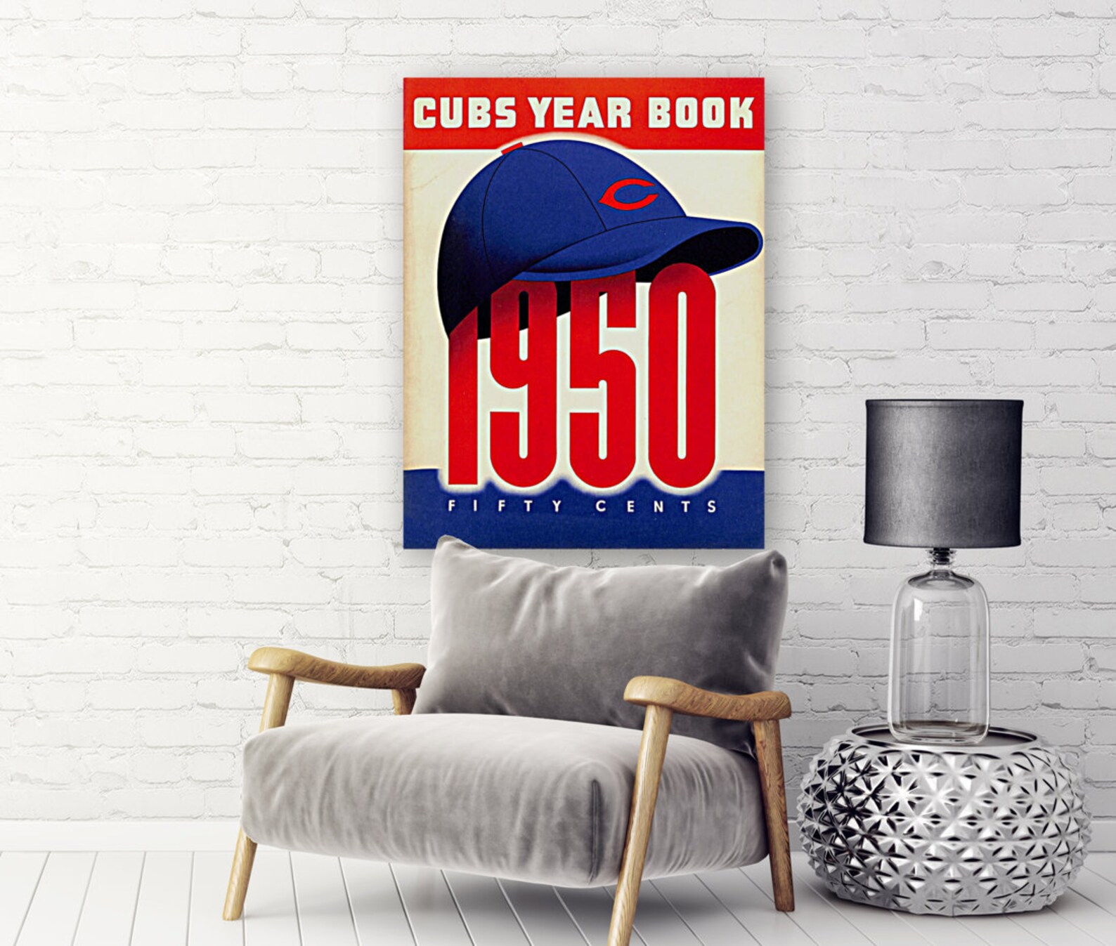 1950 CHICAGO CUBS Print Vintage Baseball Poster. Retro - Etsy