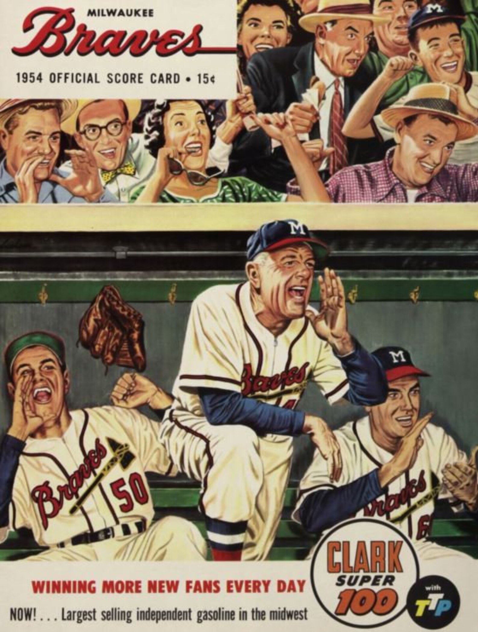 WRAPPED CANVAS 1954 Milwaukee BRAVES atlanta Braves Print - Etsy