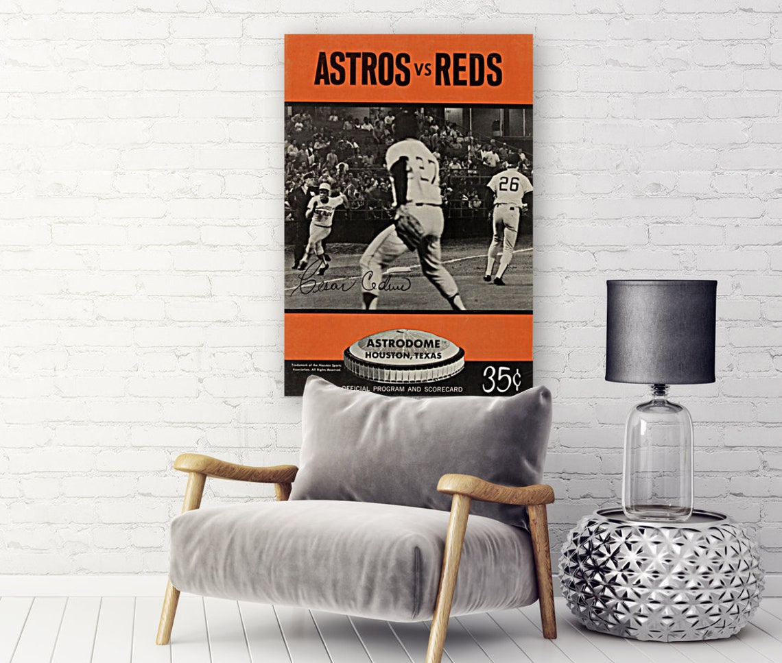 HOUSTON ASTROS Print Vintage Baseball Poster Retro Baseball - Etsy