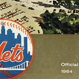 1964 NEW YORK METS Print Vintage Baseball Poster. Retro Baseball Poster ...