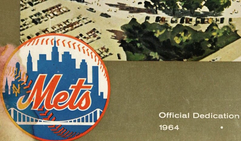 1964 NEW YORK METS print Vintage Baseball Poster. Retro | Etsy