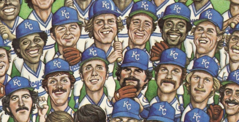 1978 KANSAS CITY ROYALS Print Vintage Baseball Poster Retro - Etsy