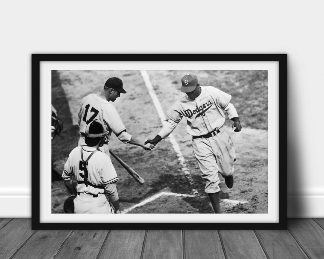 JACKIE ROBINSON Print Vintage Baseball Postervintage Baseball Poster ...