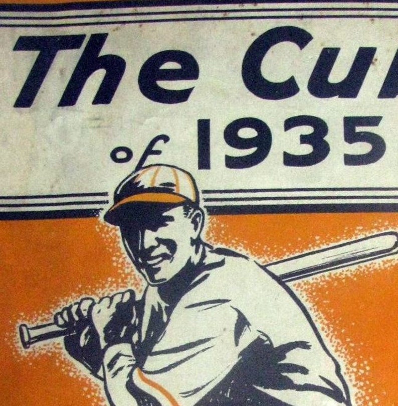 1935 CHICAGO CUBS Print Vintage Baseball Poster Retro - Etsy