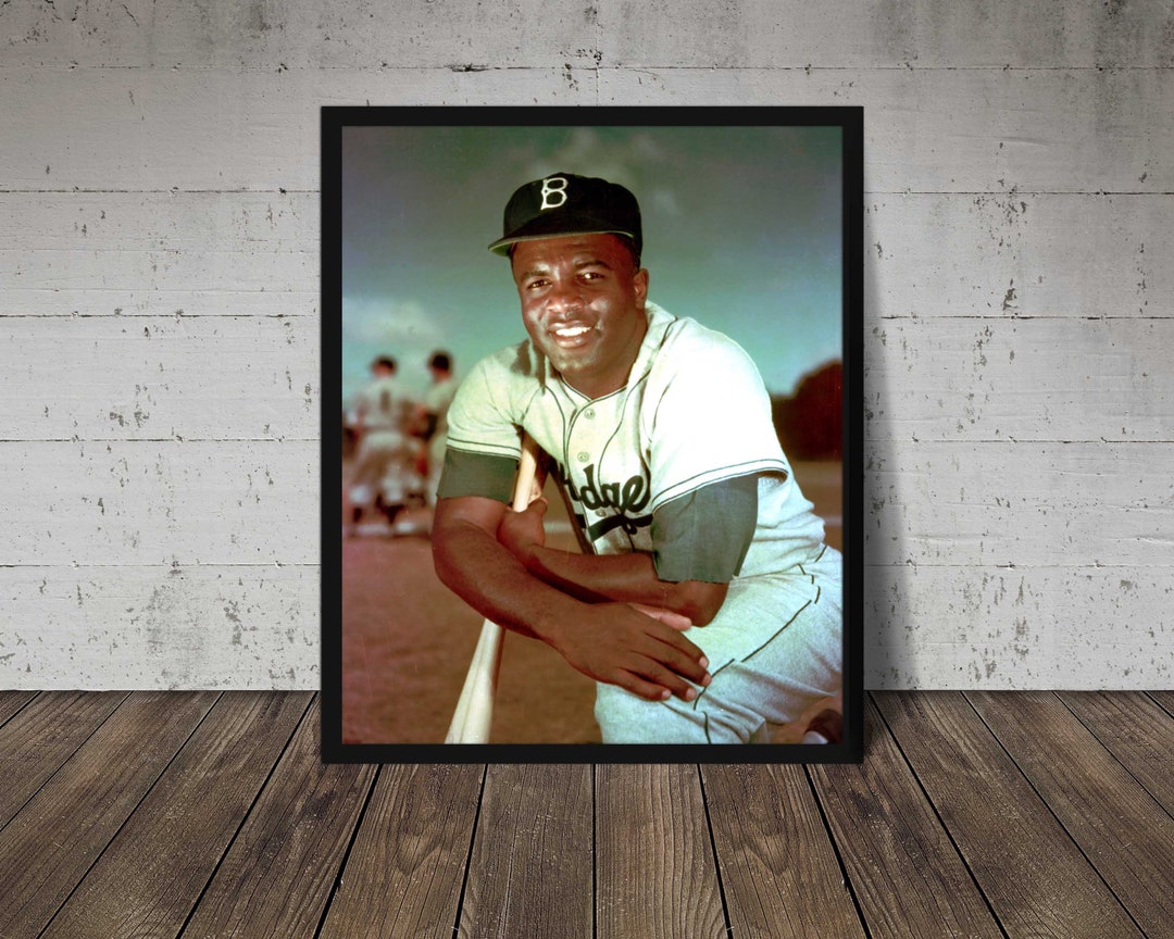 JACKIE ROBINSON Print Vintage Baseball Poster. Retro - Etsy