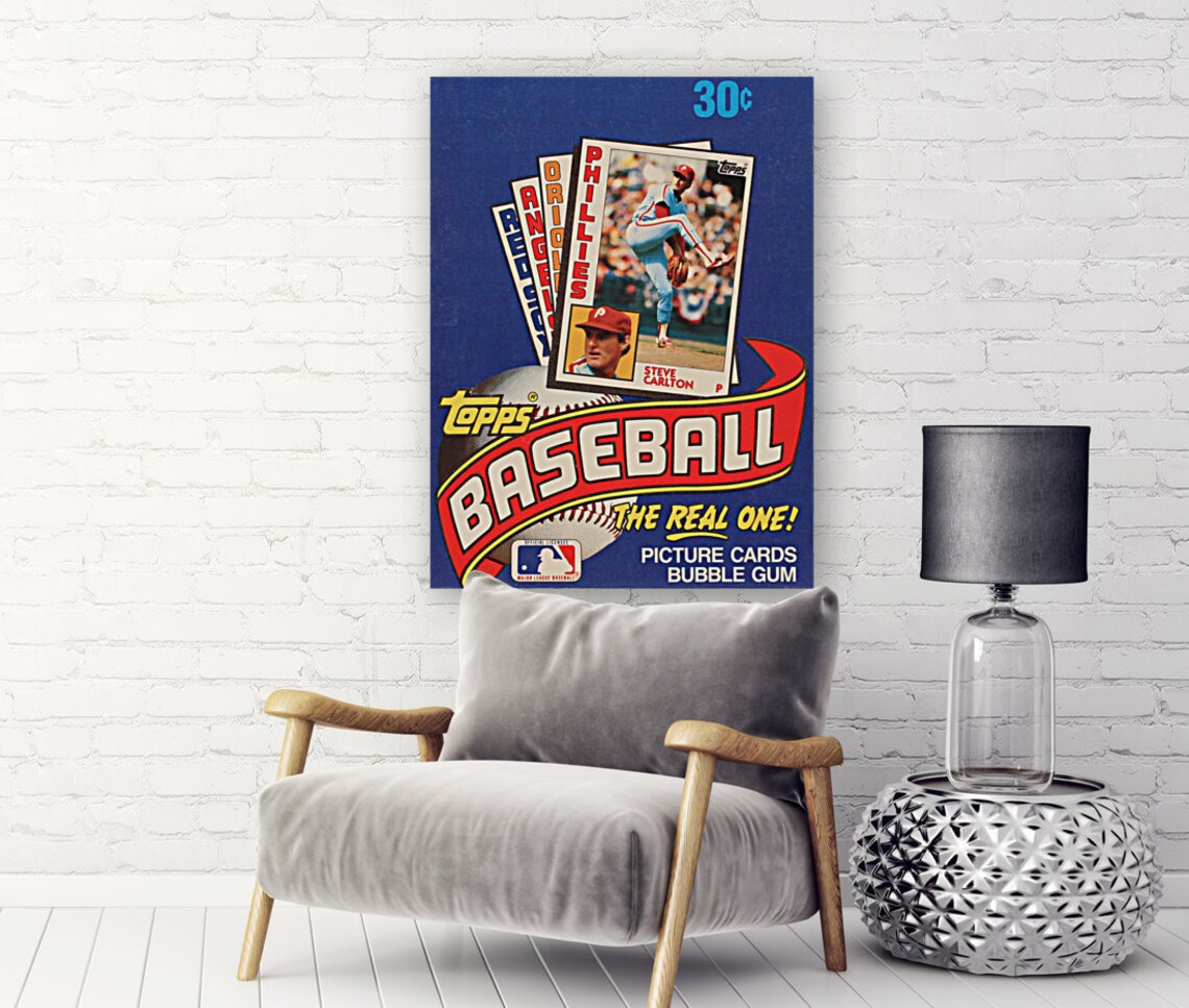 1984 TOPPS BASEBALL CARDS Print Vintage Baseball Poster - Etsy