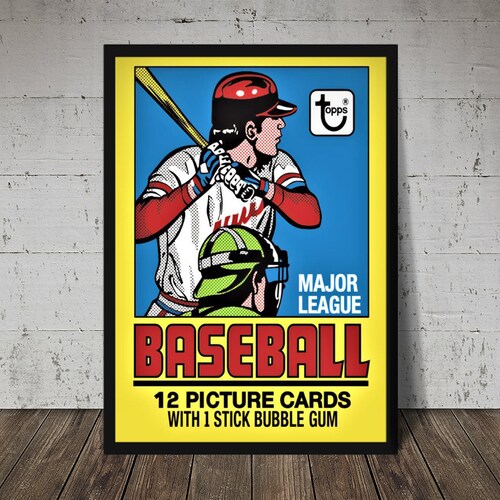 1972 TOPPS BASEBALL CARDS Print Vintage Baseball Poster - Etsy