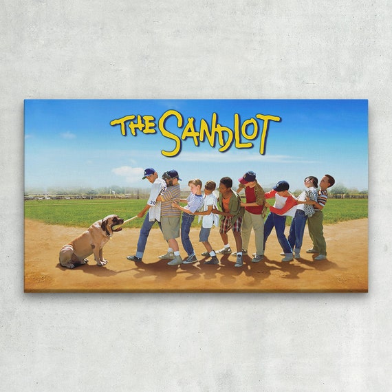 WRAPPED CANVAS the Sandlot Movie Poster Vintage Baseball | Etsy