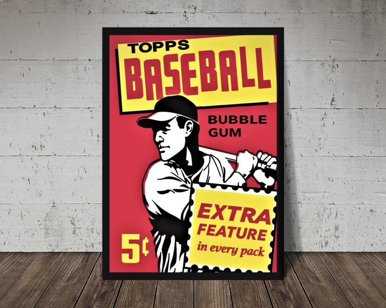 1961 TOPPS BASEBALL CARDS print Vintage Baseball Poster | Etsy