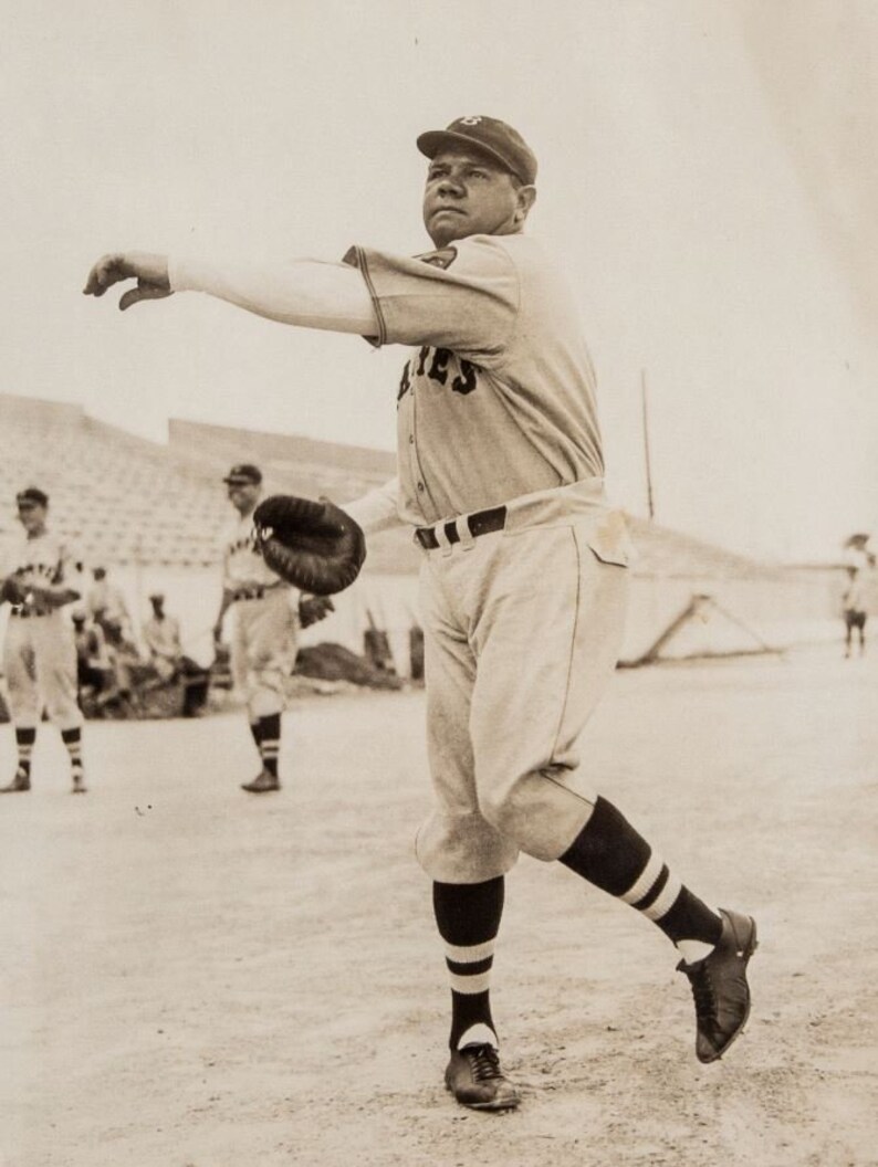 BABE RUTH Print Vintage Baseball Poster Retro Baseball - Etsy