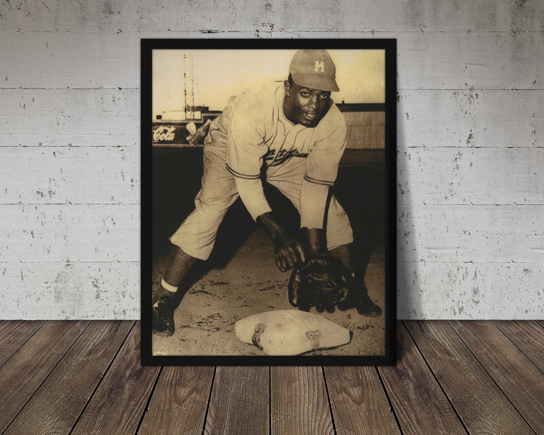 JACKIE ROBINSON Print Vintage Baseball Poster. Retro Baseball Poster ...