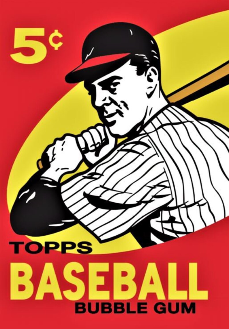 1959 TOPPS BASEBALL CARDS Print Vintage Baseball Poster - Etsy