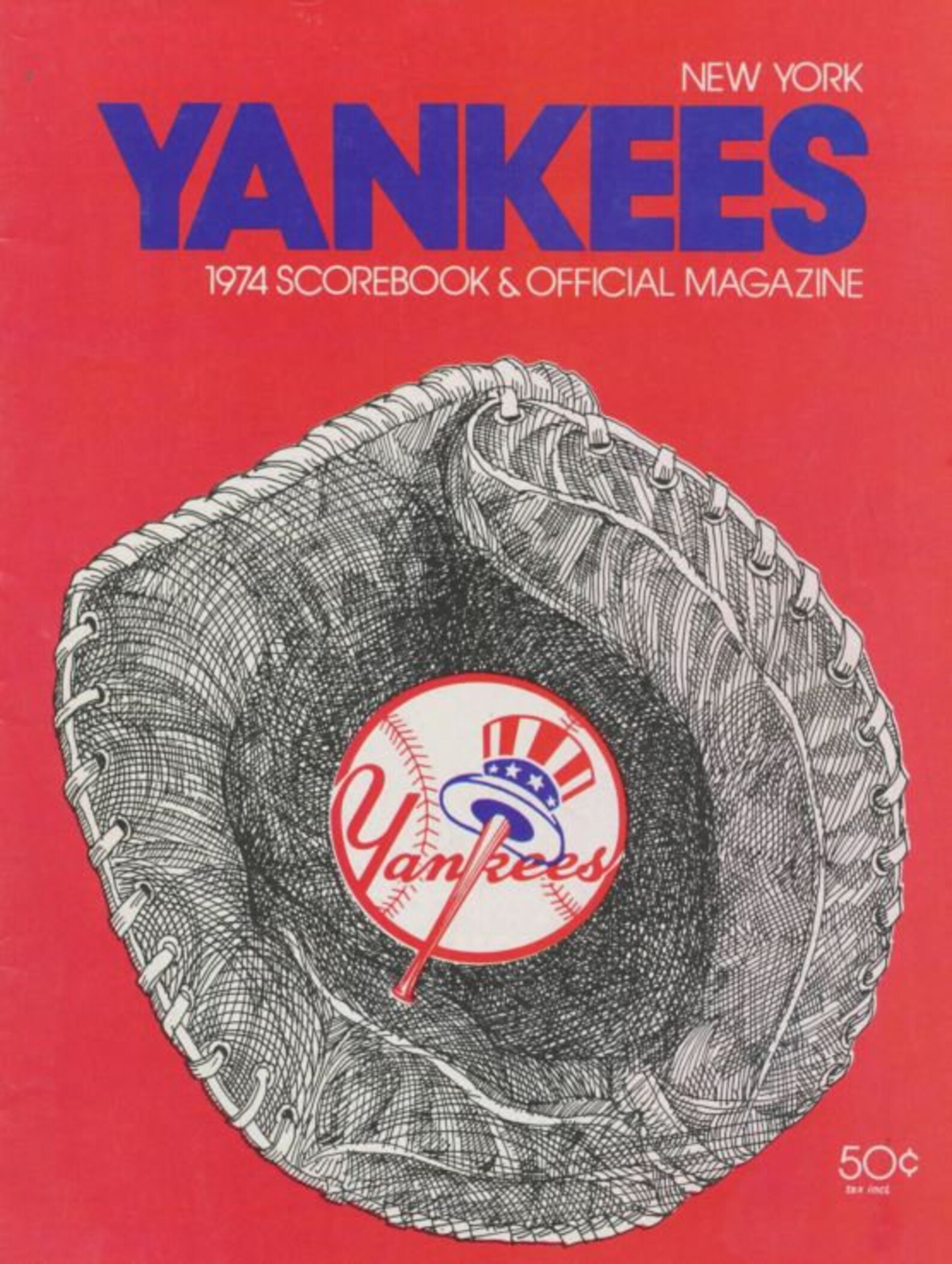 1974 NEW YORK YANKEES print Vintage Baseball Poster Retro | Etsy