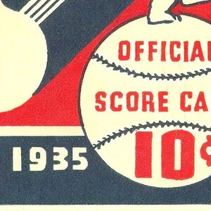 1935 CHICAGO CUBS Print Vintage Baseball Poster, Retro Baseball Poster ...