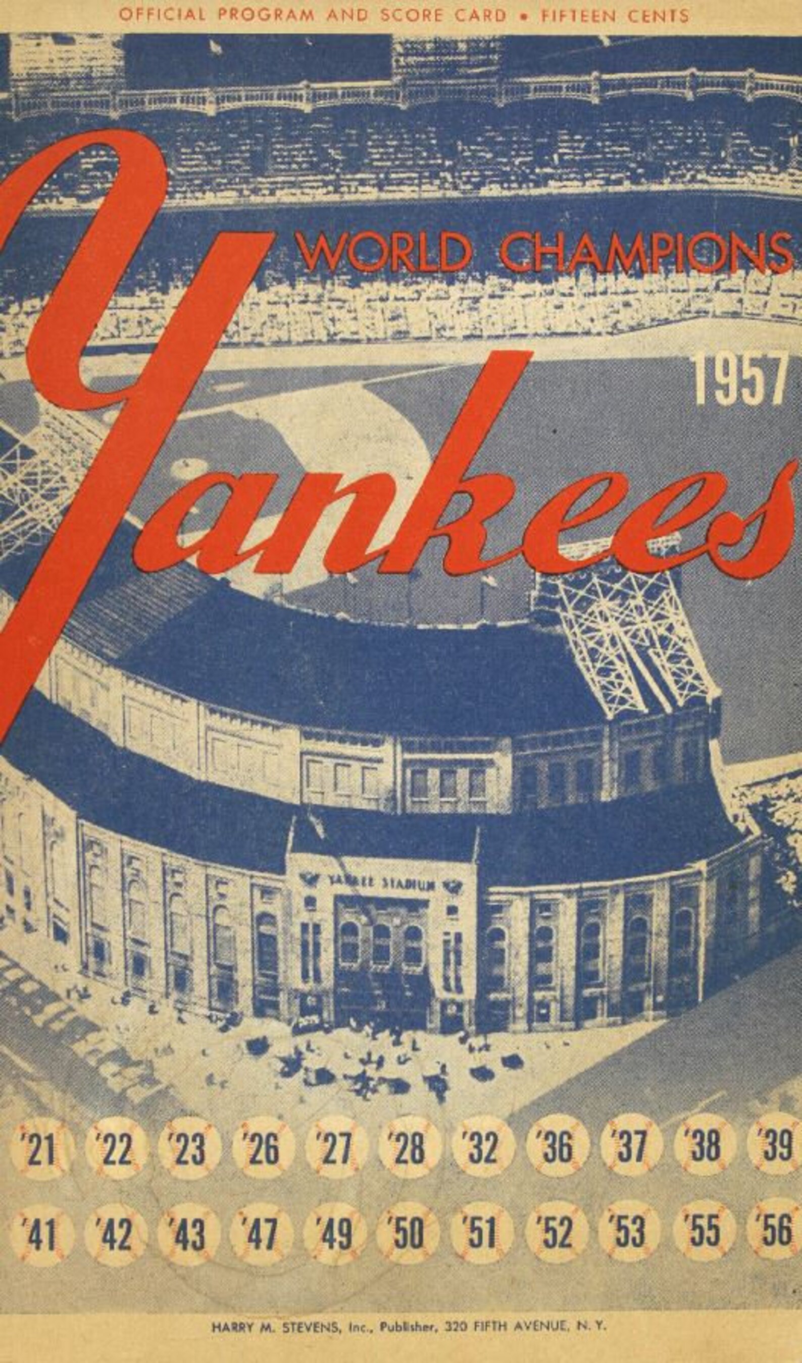 1957 NEW YORK YANKEES Print Vintage Baseball Poster Retro | Etsy