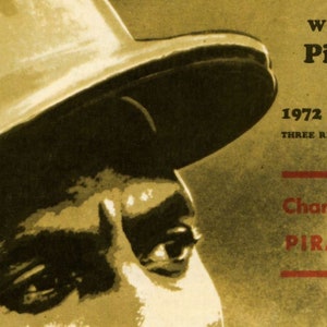 1972 PITTSBURGH PIRATES Print Vintage Baseball Poster, Retro Baseball ...