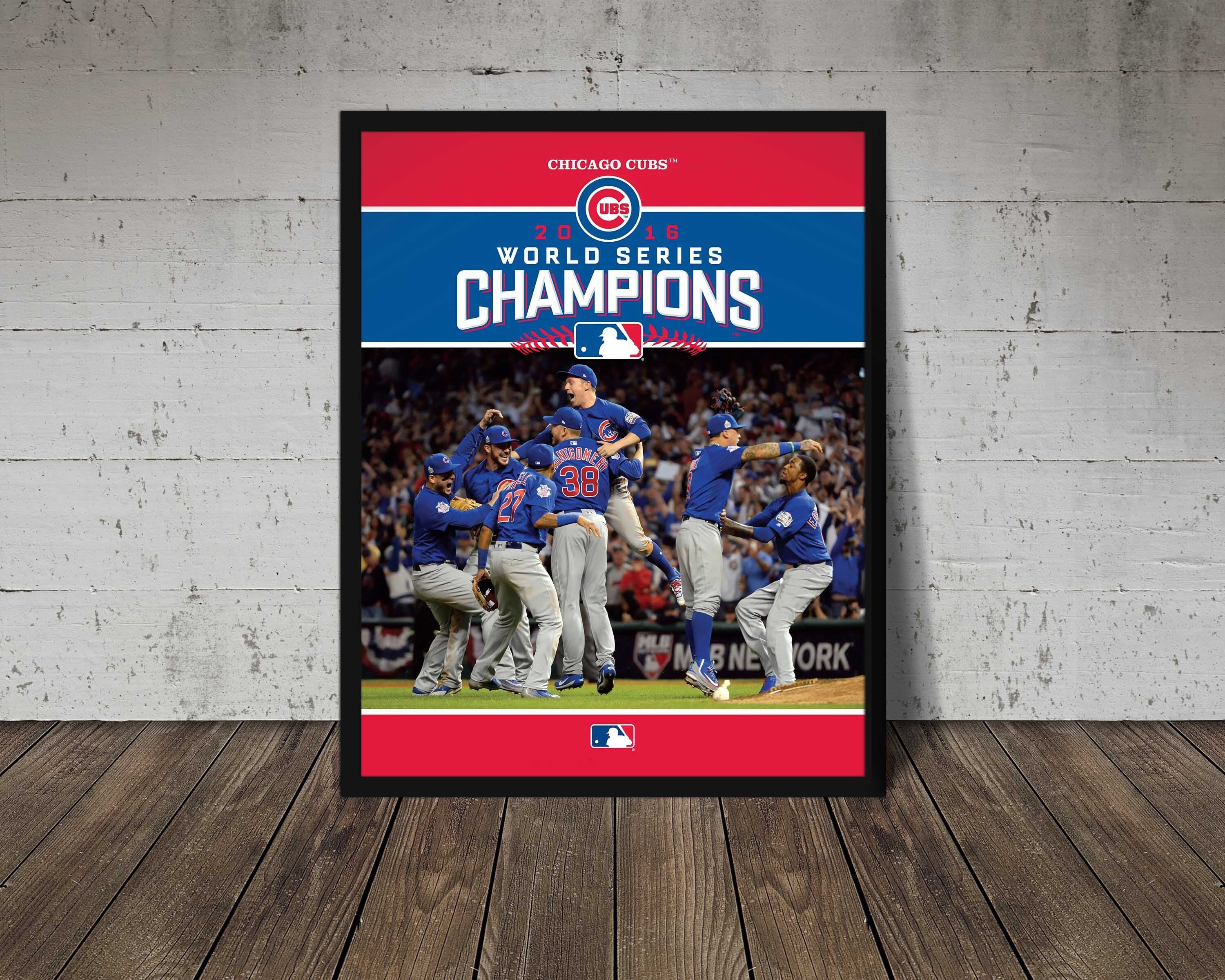 2016 CHICAGO CUBS print Vintage Baseball Poster. Retro | Etsy