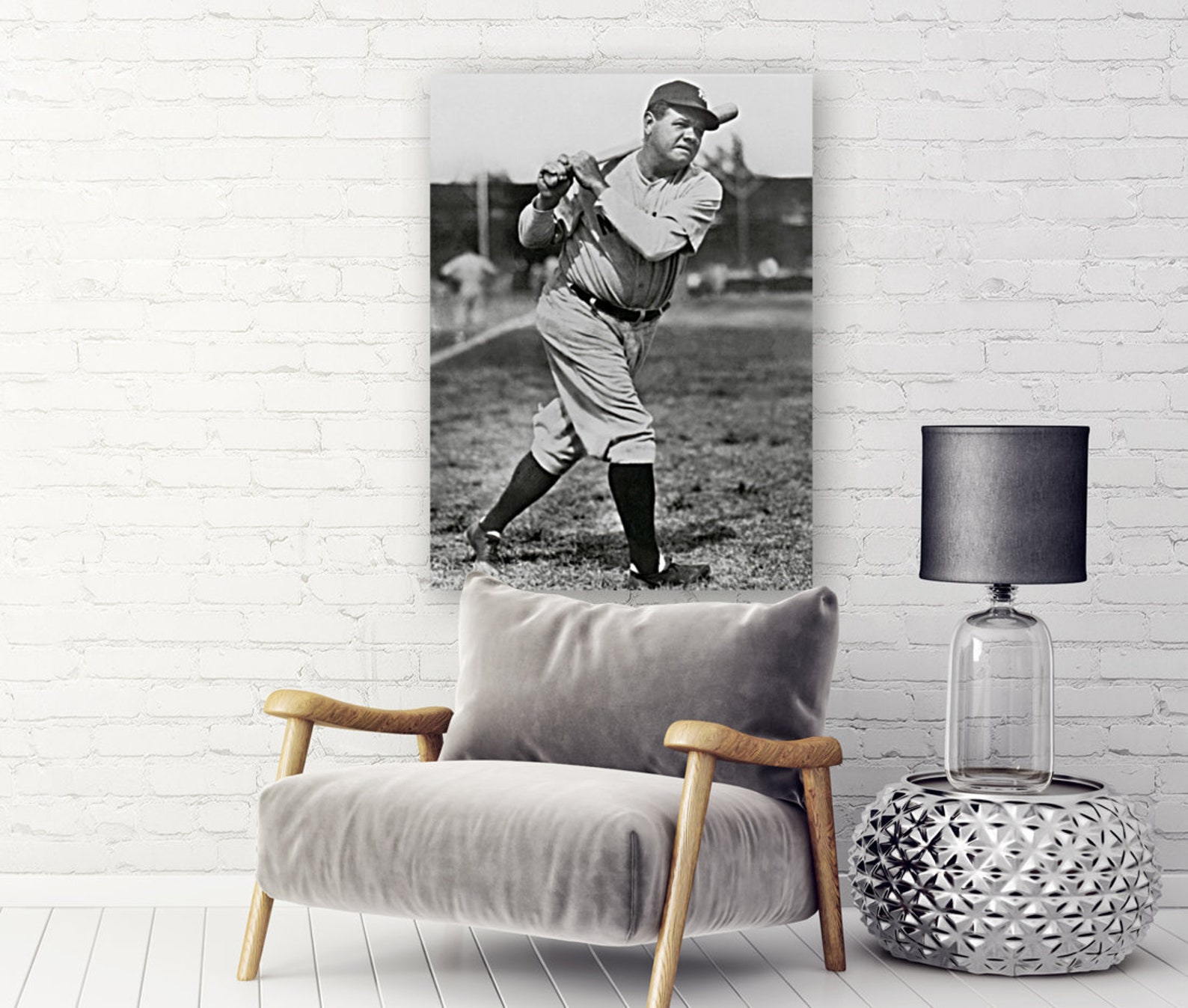 BABE RUTH Print Vintage Baseball Postervintage Baseball | Etsy