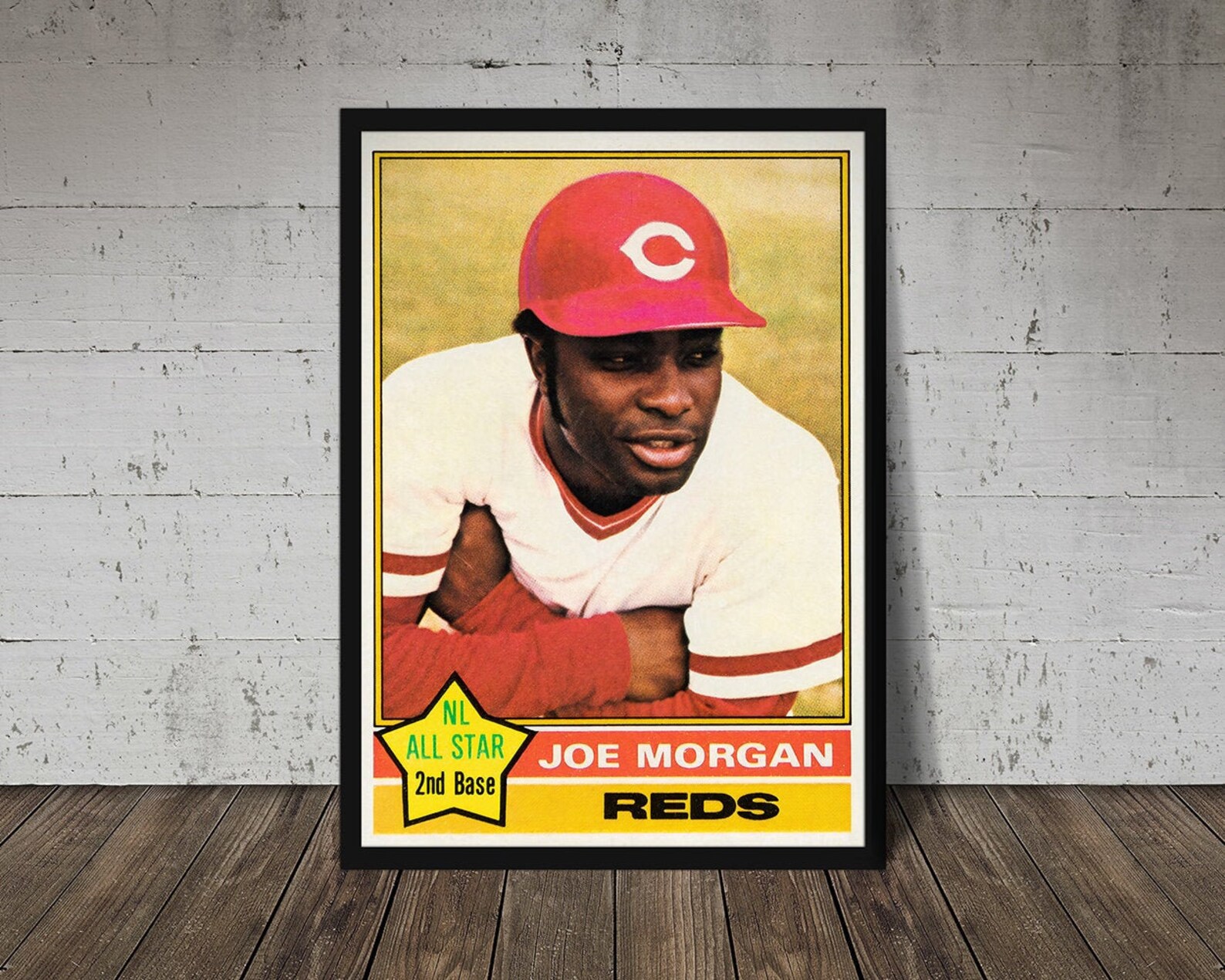 1976 JOE MORGAN Topps 420 Card Print Cincinnati Reds - Etsy