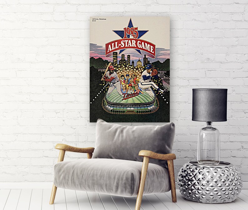 1985 ALL-STAR GAME Print Vintage Baseball Poster. Retro - Etsy