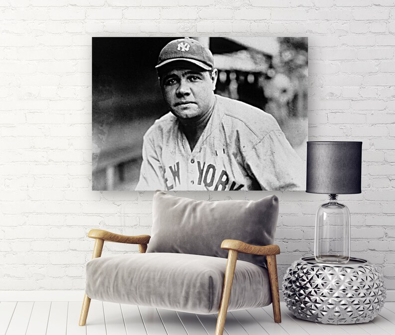 BABE RUTH Print Vintage Baseball Poster Retro Baseball - Etsy