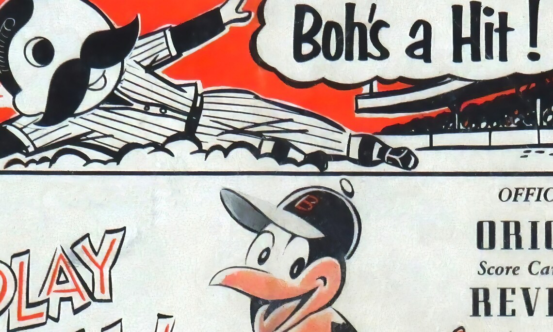 1954 BALTIMORE ORIOLES Print Vintage Baseball Poster Retro | Etsy