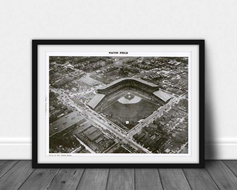 1935 DETROIT TIGERS Navin Field Print Vintage Baseball - Etsy