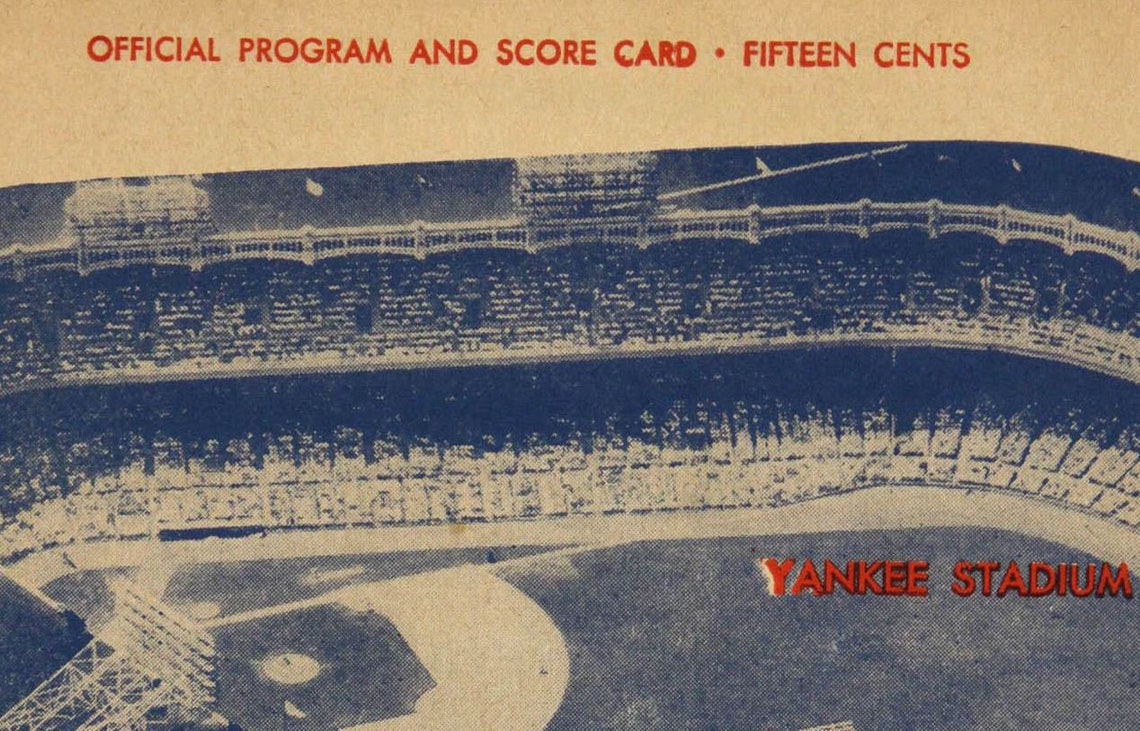 1956 NEW YORK YANKEES Print Vintage Baseball Poster Retro - Etsy
