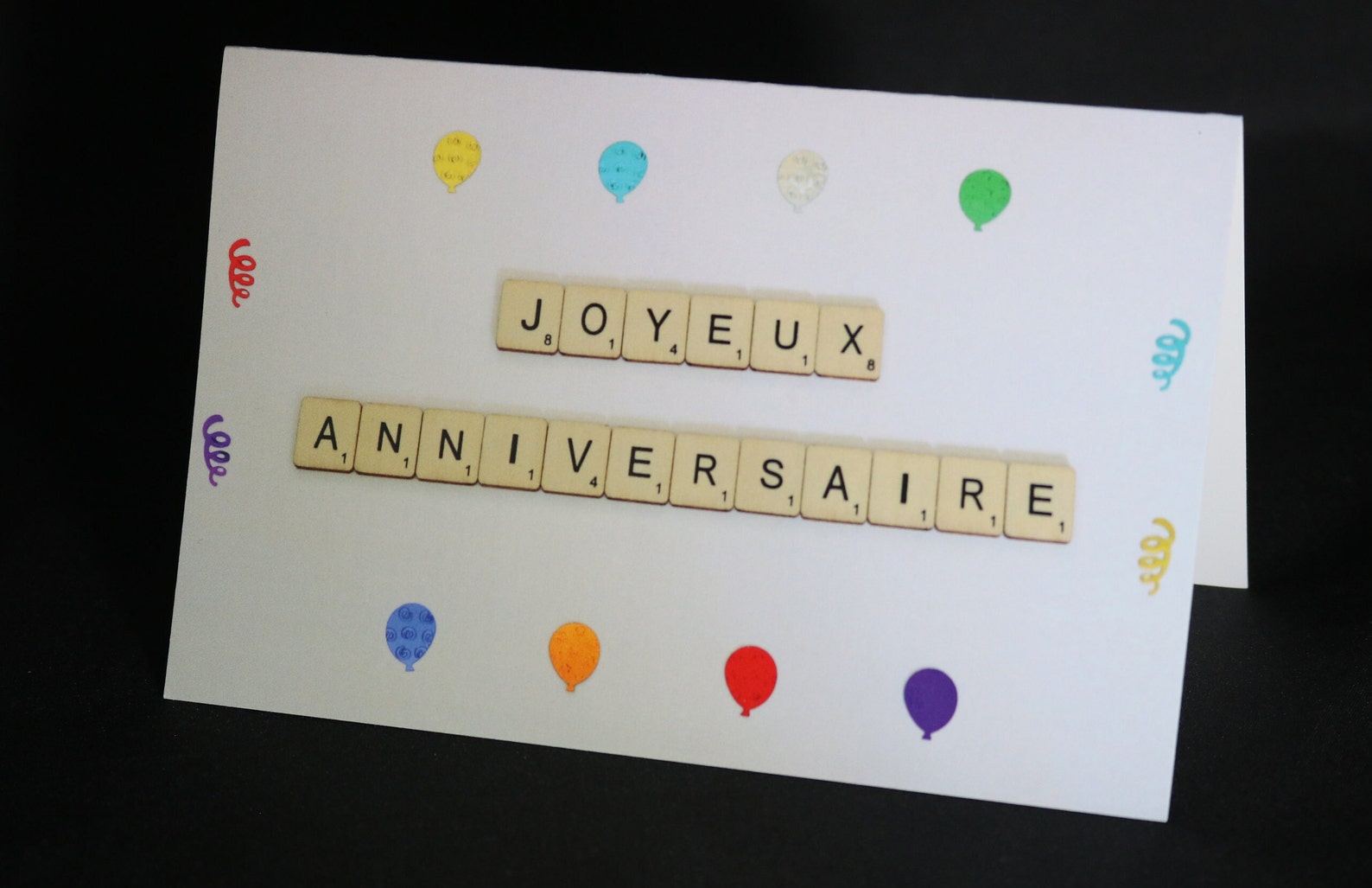 Joyeux Anniversaire Card, French Happy Birthday Card, French Language ...