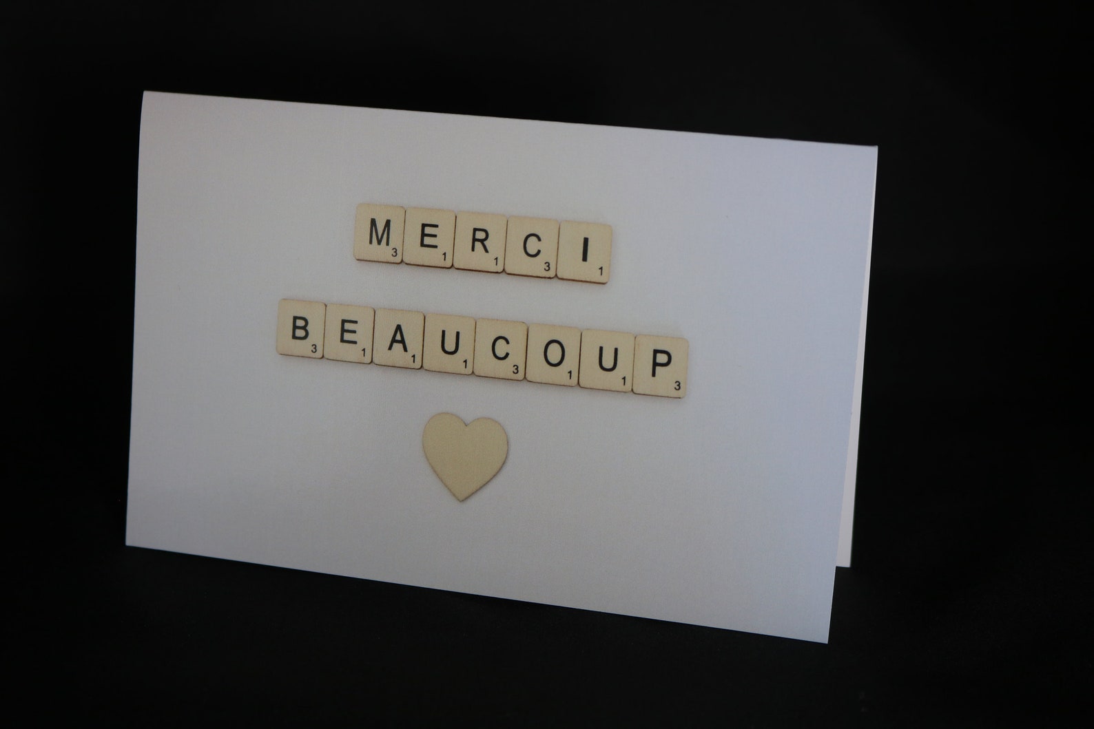 Merci Beaucoup Card, Thank You Very Much Card, French Language Card ...