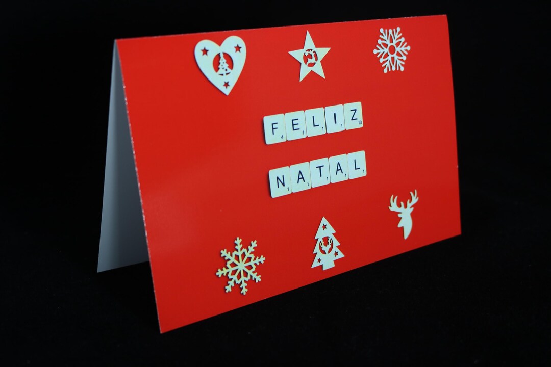 Feliz Natal Card, Portuguese Christmas Card, Merry Christmas Card ...
