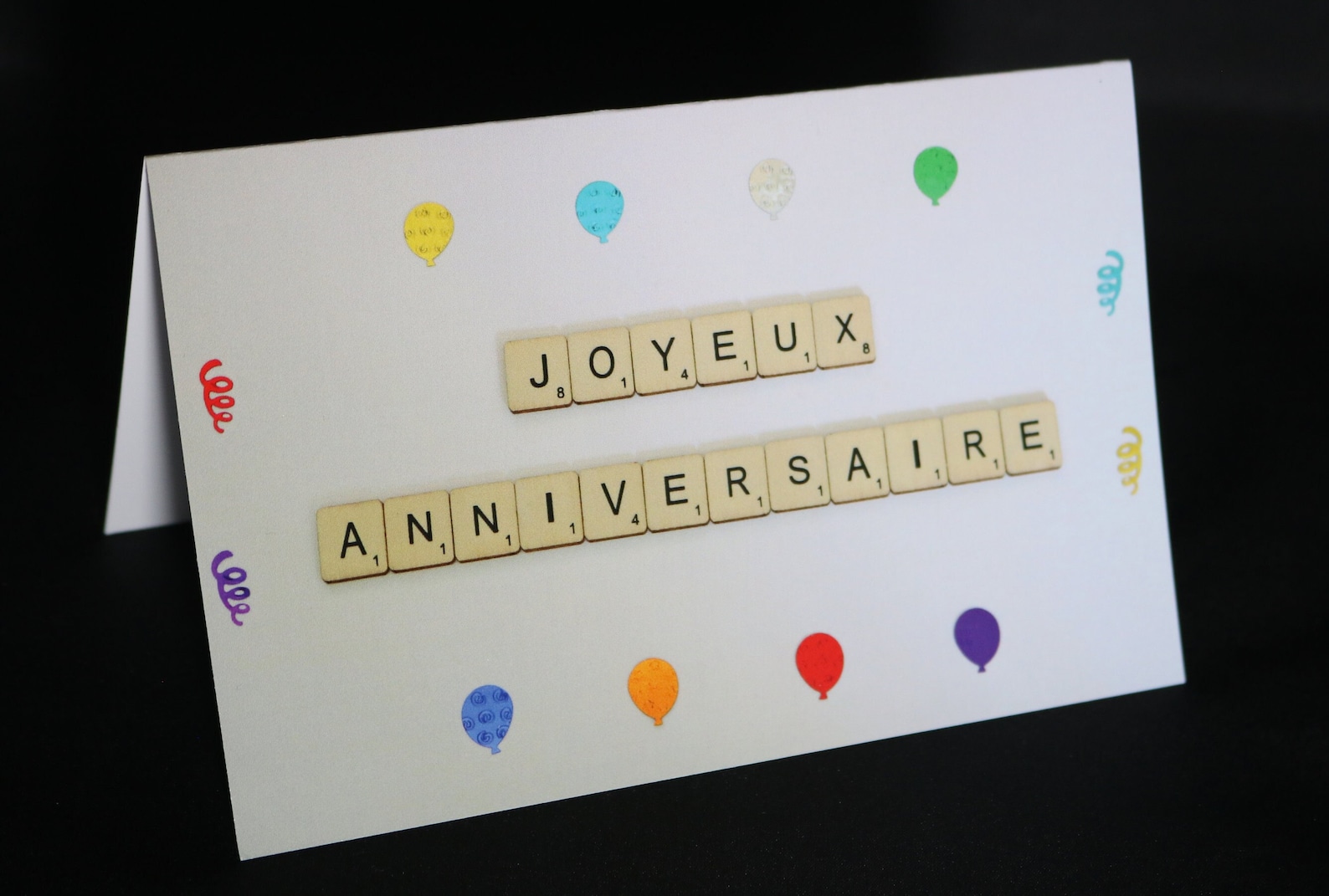 Joyeux Anniversaire Card, French Happy Birthday Card, French Language ...