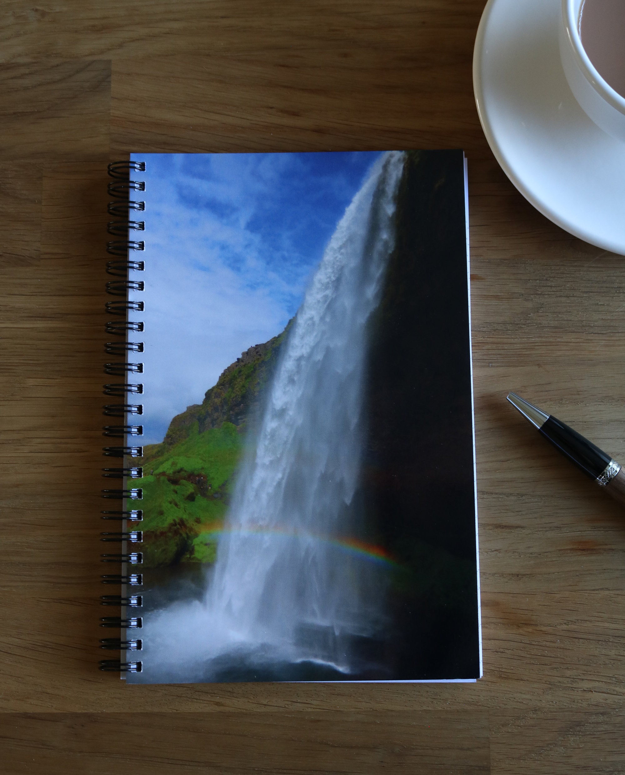 A5 Notebook, Waterfall Photo Notebook, A5 Journal, Gift Idea, Gift for ...