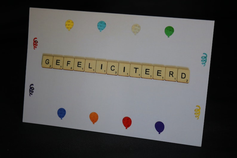 Dutch Birthday Card, Gefeliciteerd, Congratulations Card, Nederlands ...