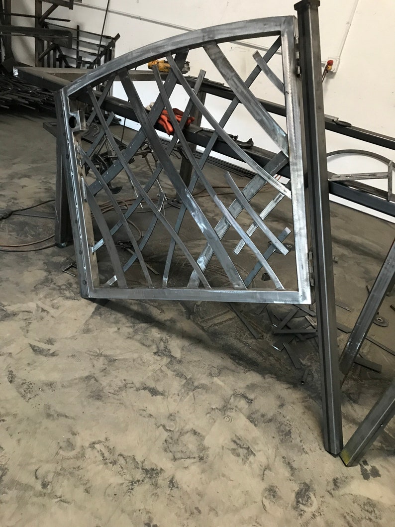 Custom Wrought Iron Ornamental Court Yard Gate - Etsy