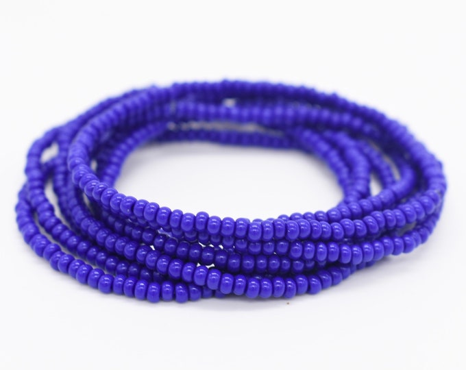 Gameday Royal Blue & Orange Stack, Team Spirit Bracelets, Gift for Her, Team Mom, Seed Bead ...