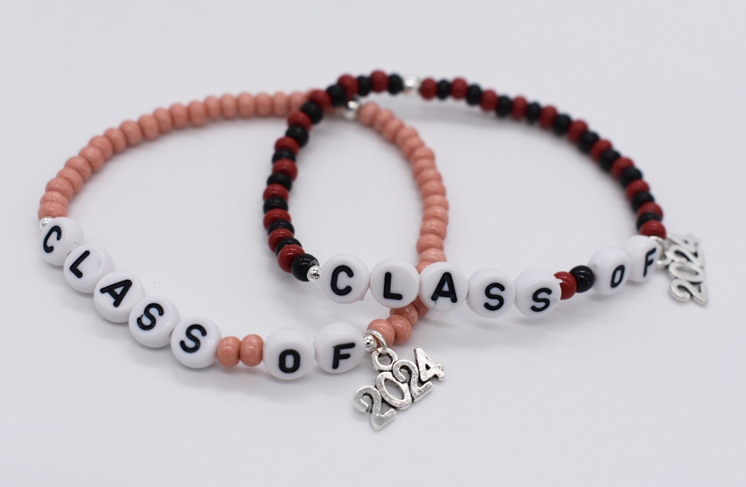 Graduation Bracelet, Stretch Bracelet, 2024 Bracelet, Graduation Gift ...