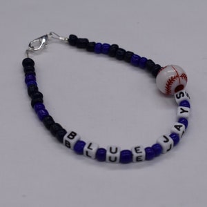 Toronto Blue Jays, Baseball Bracelet, Blue Jays, Sports Bracelet, Team ...