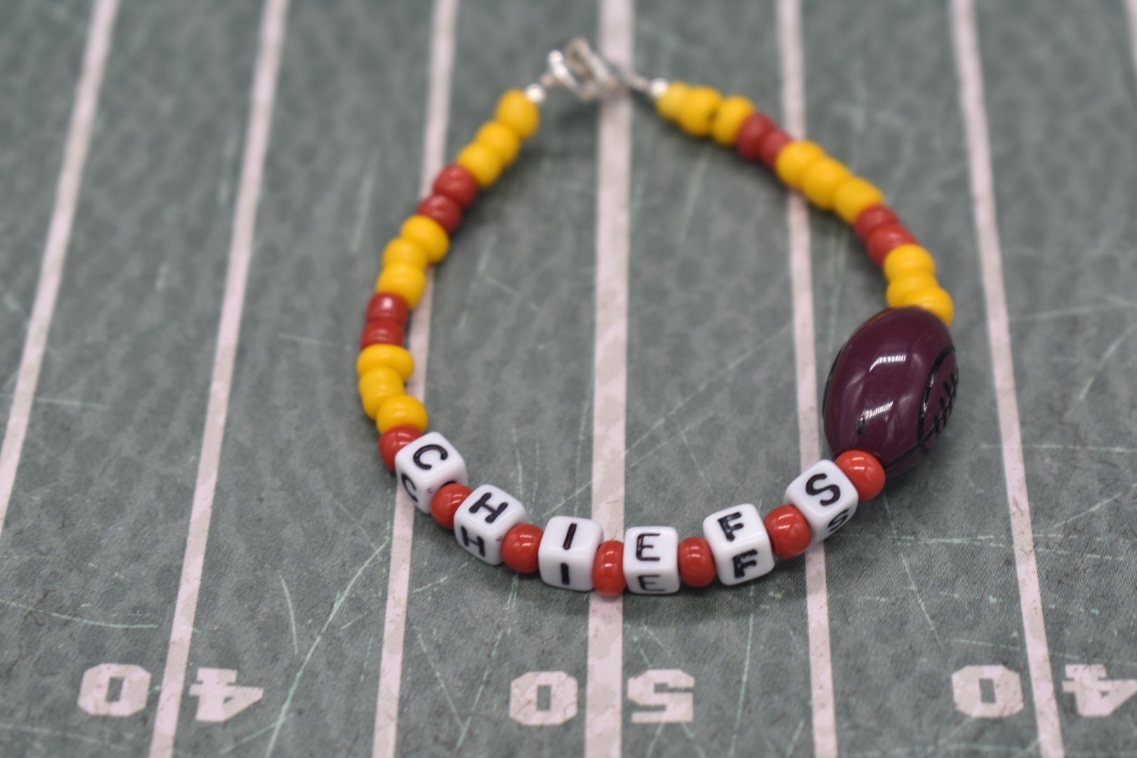 Kansas City Chiefs Bracelet Chiefs Sports Bracelet Team | Etsy