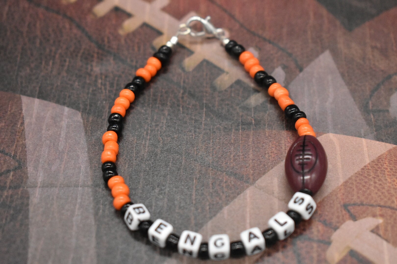 Bengals Bracelet Cincinnati Bengals Sports Bracelets - Etsy Australia