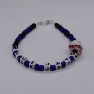 Toronto Blue Jays, Baseball Bracelet, Blue Jays, Sports Bracelet, Team ...
