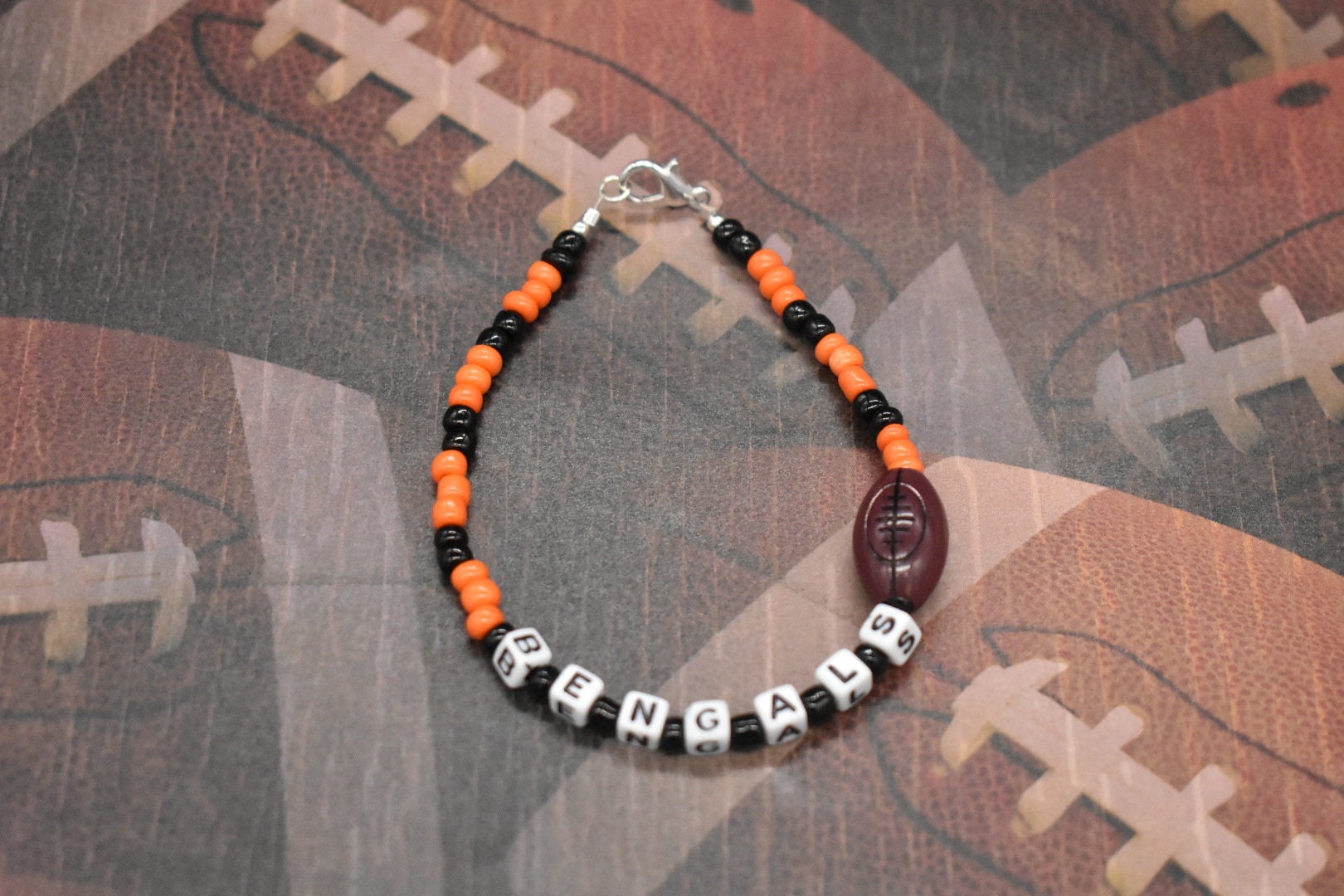 Bengals Bracelet Cincinnati Bengals Sports Bracelets - Etsy Australia