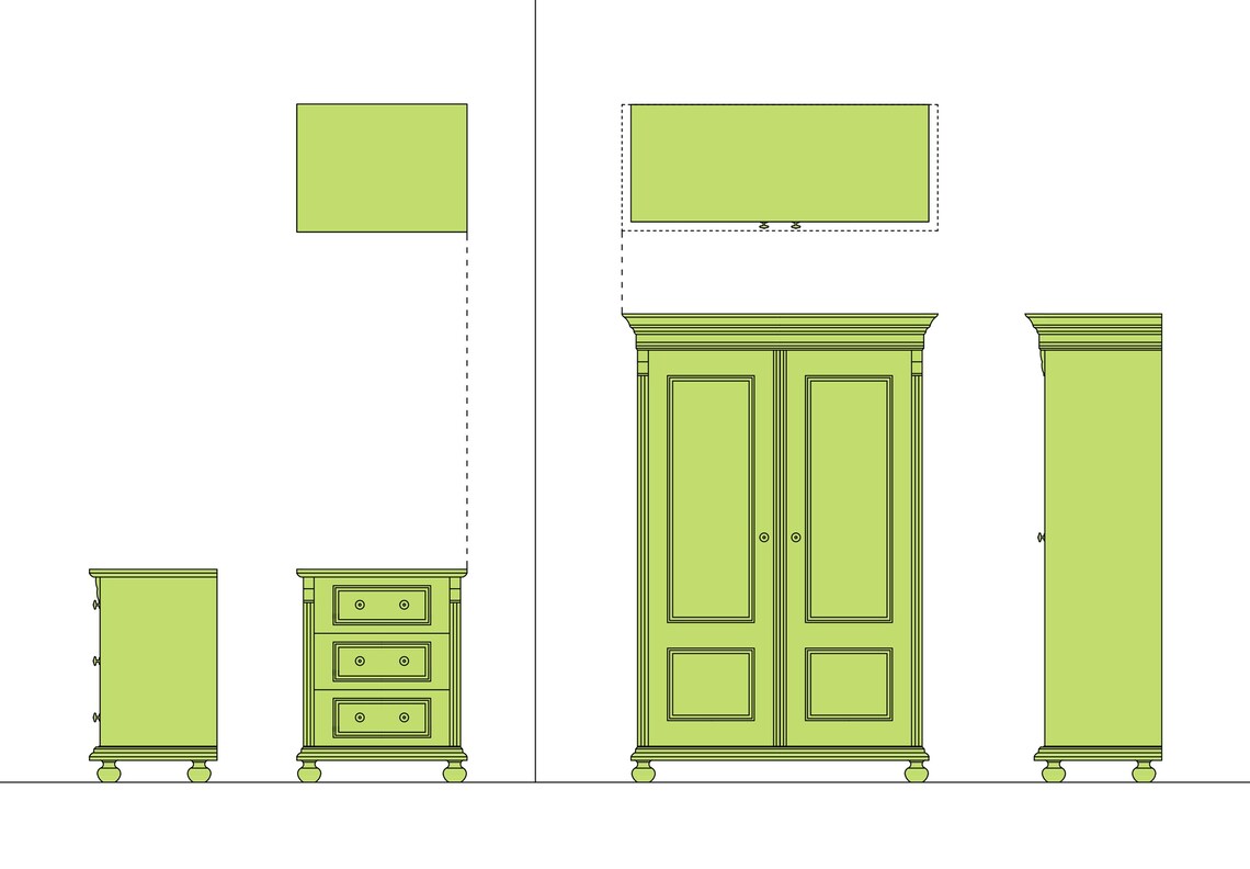 Interior Design Architecture Autocad Smart Blocks, Farmhouse Modern ...
