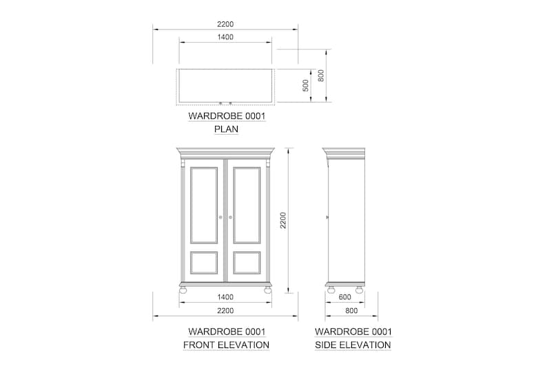 Interior Design Architecture Autocad Smart Blocks, Farmhouse Modern ...