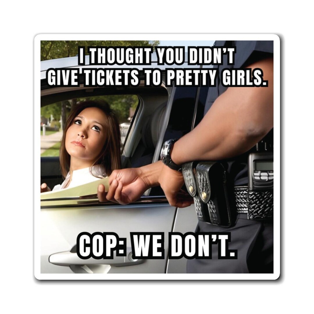 Funny Police Refrigerator Magnet, Humorous Decor for Home or Office - Etsy