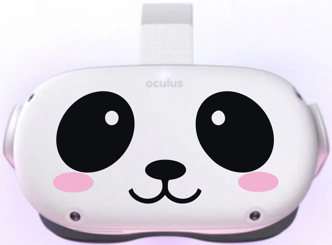 Meta Quest 2 Happy Panda Visor Sticker - Etsy
