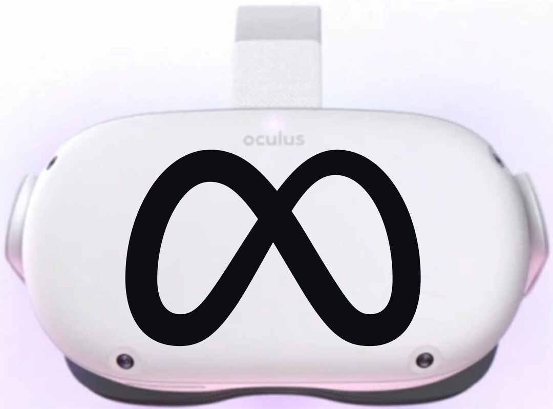 Meta Quest 2 - Meta Logo Visor Sticker - Etsy