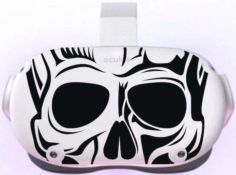 Meta Quest 2 - Skull Visor Sticker - Etsy