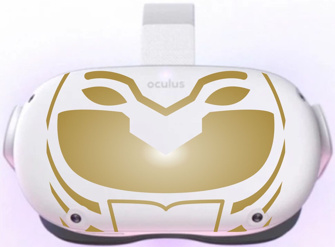 Meta Quest 2 White Ranger Visor Sticker - Etsy